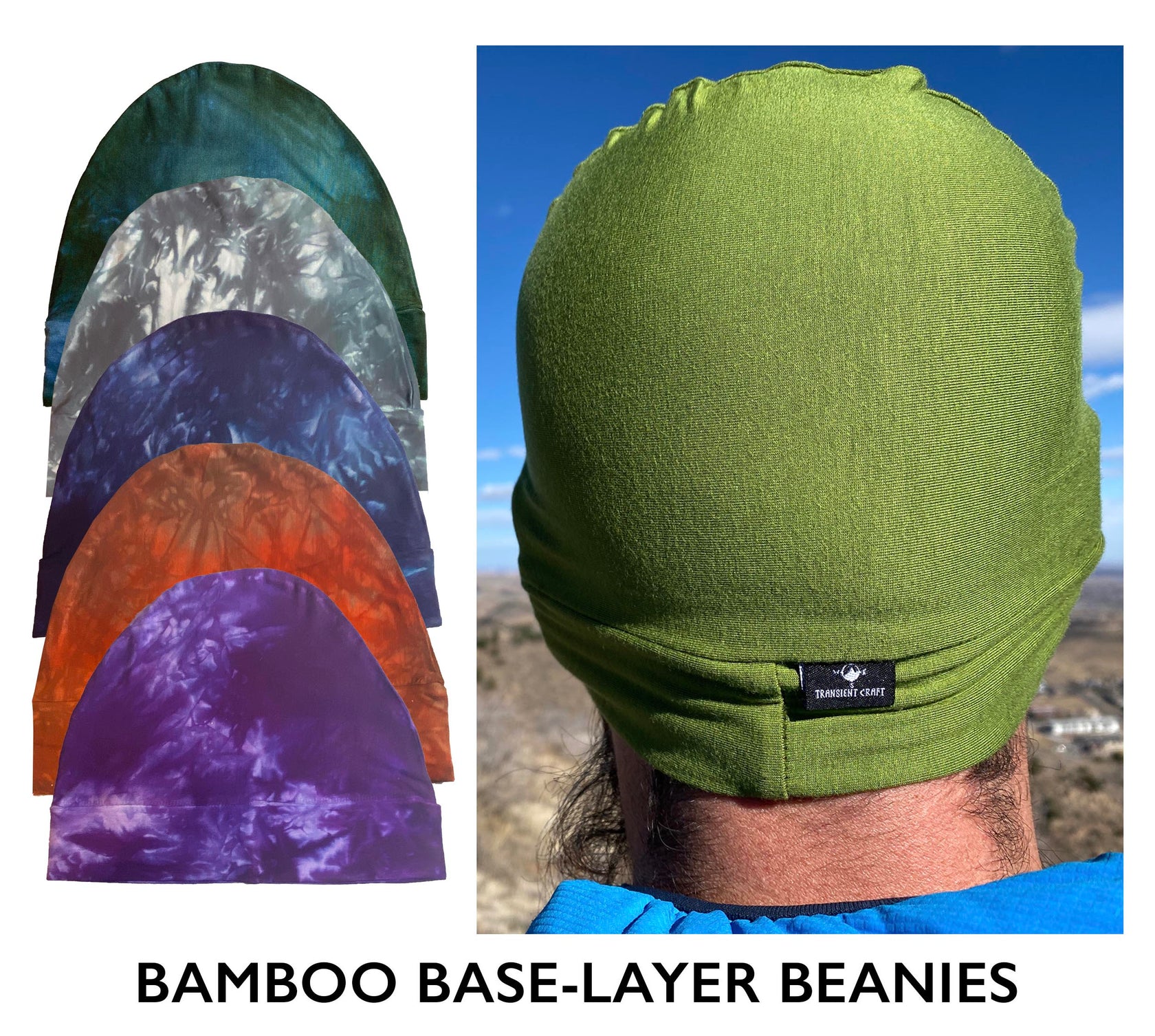 Performance Bamboo Beanie -Base Layer - Great for Running! – Transient ...